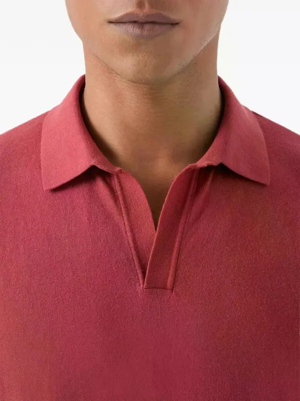 MC2 SAINT BARTH Sloan Polo In Premium High-twist Cotton - Red