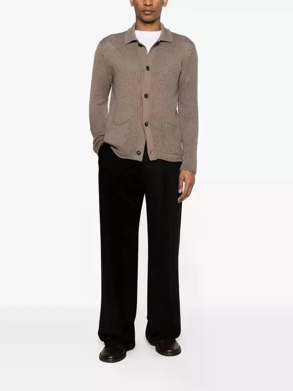 Tagliatore Button Patch Pocket Cardigan - Neutrals