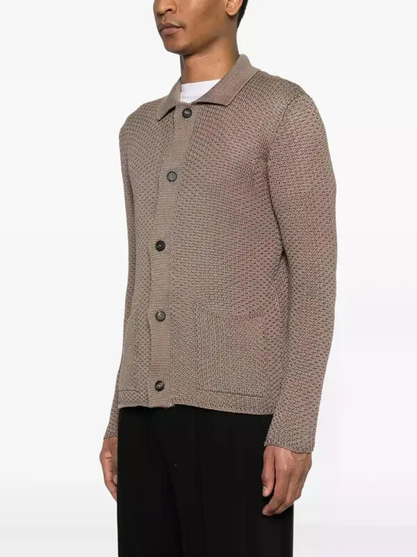 Tagliatore Button Patch Pocket Cardigan - Neutrals