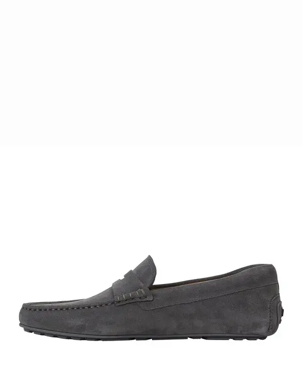 BOSS Suede Moccasins - Dark Grey
