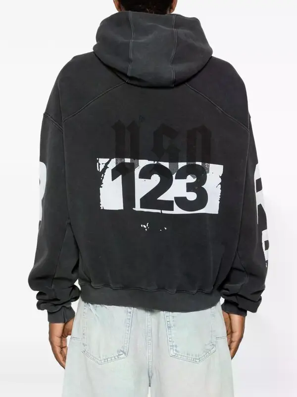 RRR123 Uso Logo-print Hoodie