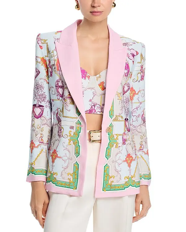 L'Agence Gweny Relaxed Fit Blazer - Multi Baroque Toile