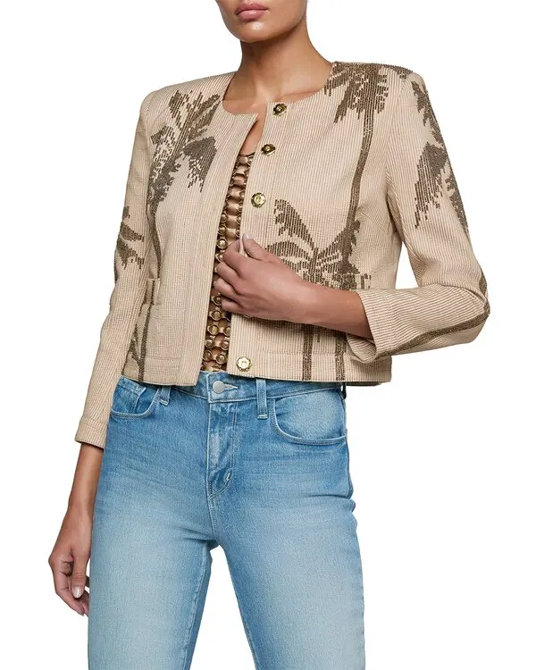 L'Agence Lian Collarless Jacket