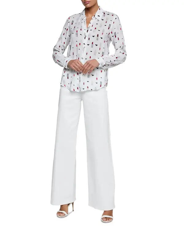 L'Agence Holly Long Sleeve Blouse