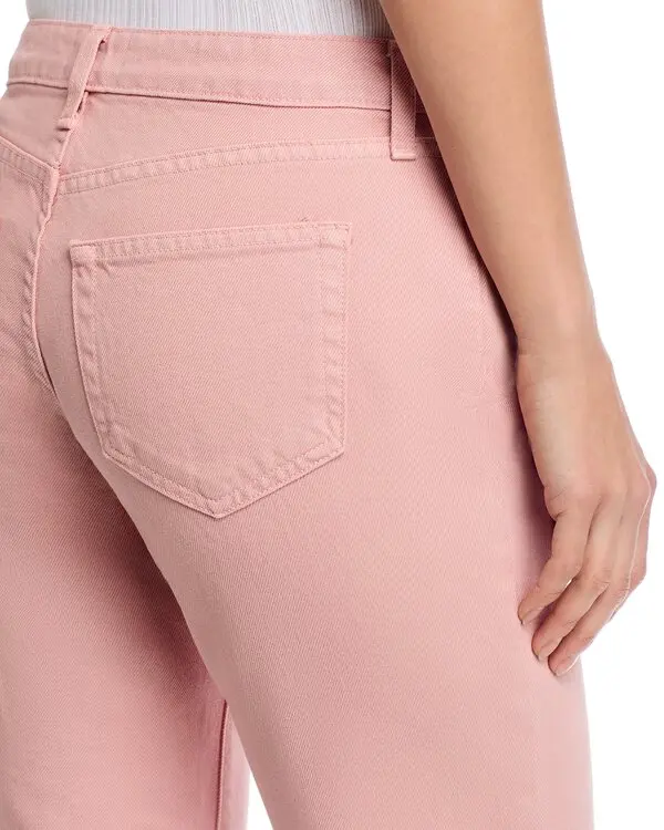 L'Agence Blaine Low Rise Cropped Stovepipe Jeans - Misty Rose