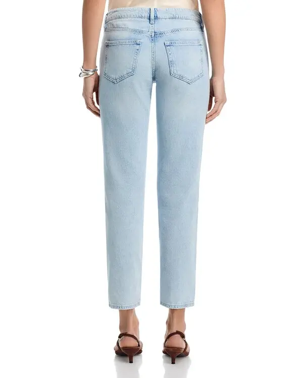 L'Agence Nevia Low Rise Slouch Straight Leg Jeans - Lago Descruct