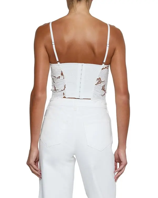 L'Agence Sonya Lace Bralette Top - Ivory