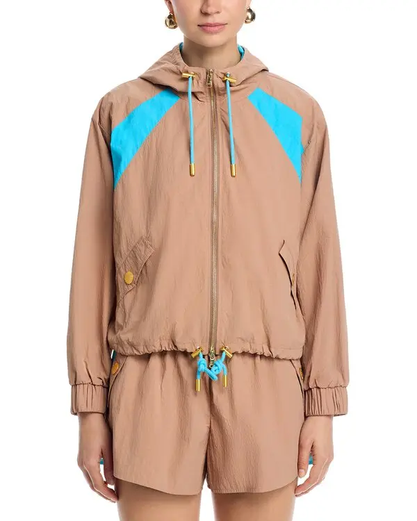 L'Agence Lark Colorblocked Windbreaker Jacket