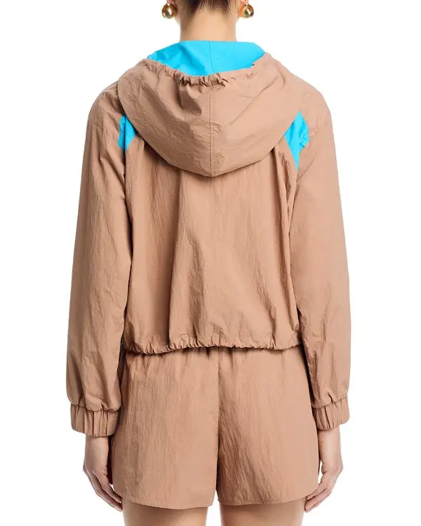 L'Agence Lark Colorblocked Windbreaker Jacket