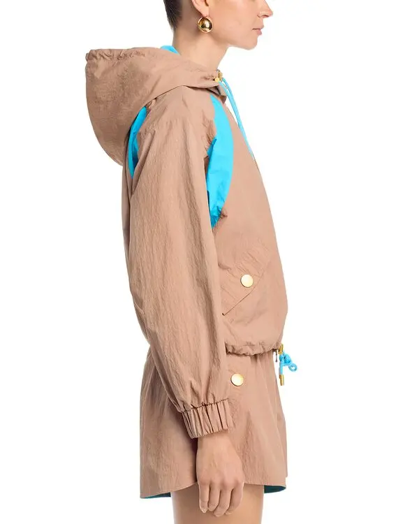 L'Agence Lark Colorblocked Windbreaker Jacket