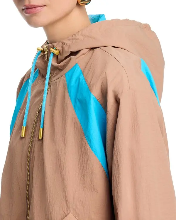 L'Agence Lark Colorblocked Windbreaker Jacket
