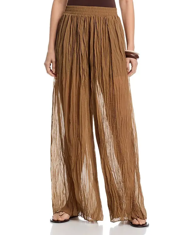 L'Agence Ethel Crinkle Pleat Pants