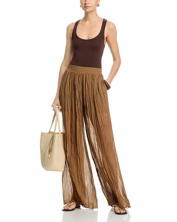 L'Agence Ethel Crinkle Pleat Pants