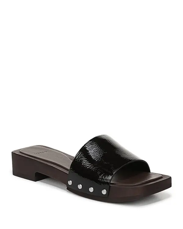Vince Studded Slides - Black