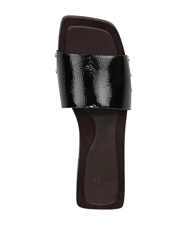 Vince Studded Slides - Black