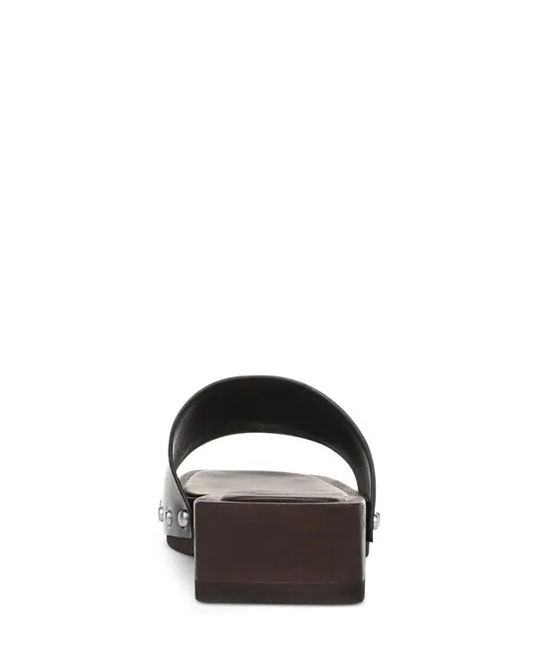 Vince Studded Slides - Black