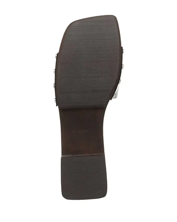 Vince Studded Slides - Black