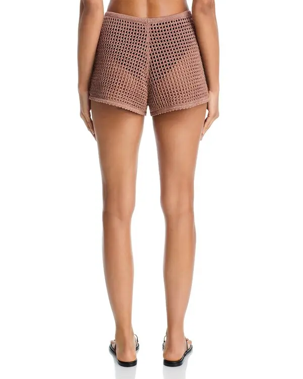 L'Agence Solan Pointelle Knit Shorts