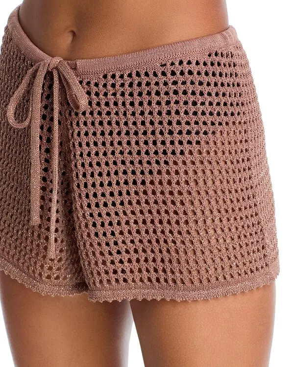 L'Agence Solan Pointelle Knit Shorts