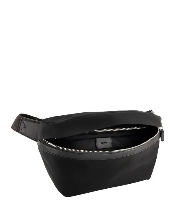 Vince Zip Nylon Sling Bag - Black Soft
