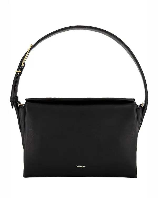 Vince Sidney Boxy Leather Bag - Black