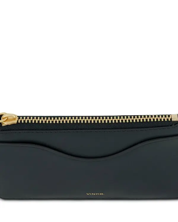Vince Leather Zip-top Card Case - Herba