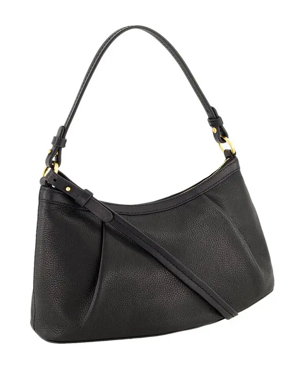 Vince Ava Pebbled Leather Convertible Crossbody Bag - Black
