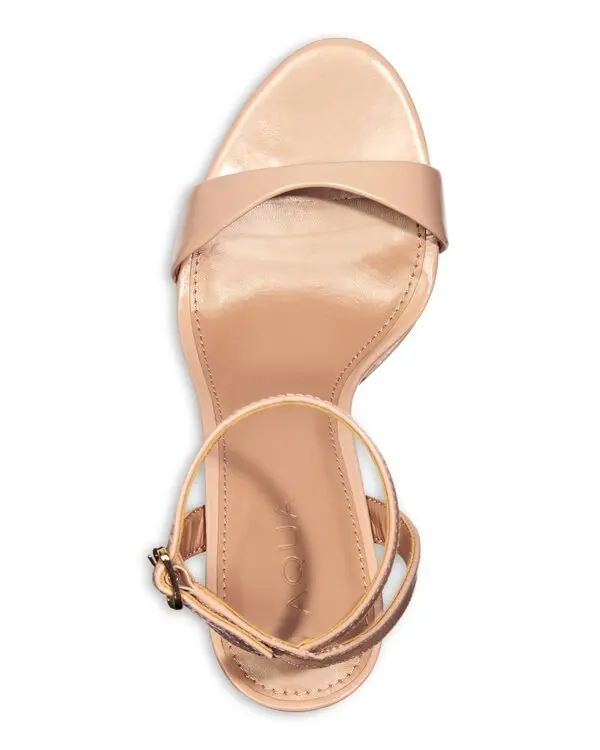 Aqua Darby Sandals Exclusive - Nude Leather