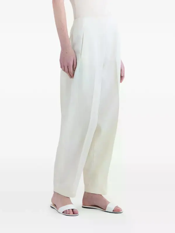 FFORME Yvette Tapered Trousers - White