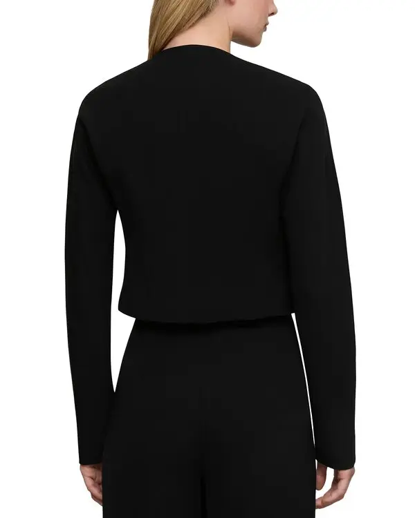 Lafayette 148 New York Collarless Zip-up Jacket