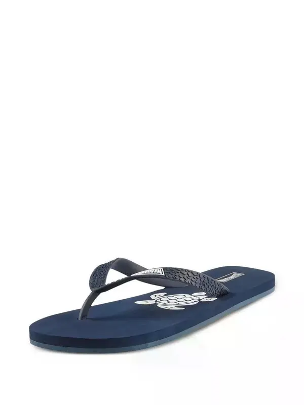Vilebrequin Turtle-scale Effect Flip-flops - Blue