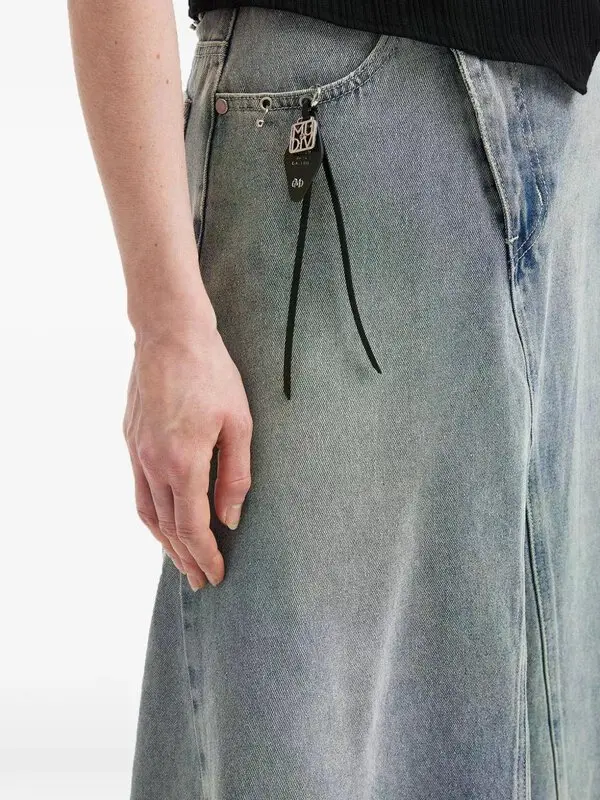 MUSIUM DIV. Frayed A-line Skirt