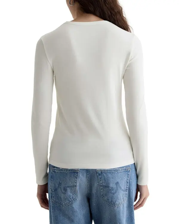 Ag Julia Long Sleeve Tee - Powder