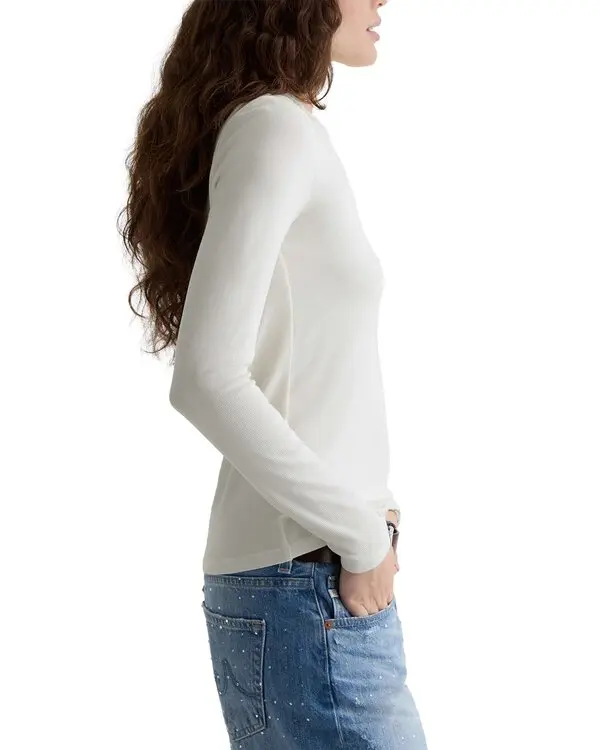 Ag Julia Long Sleeve Tee - Powder