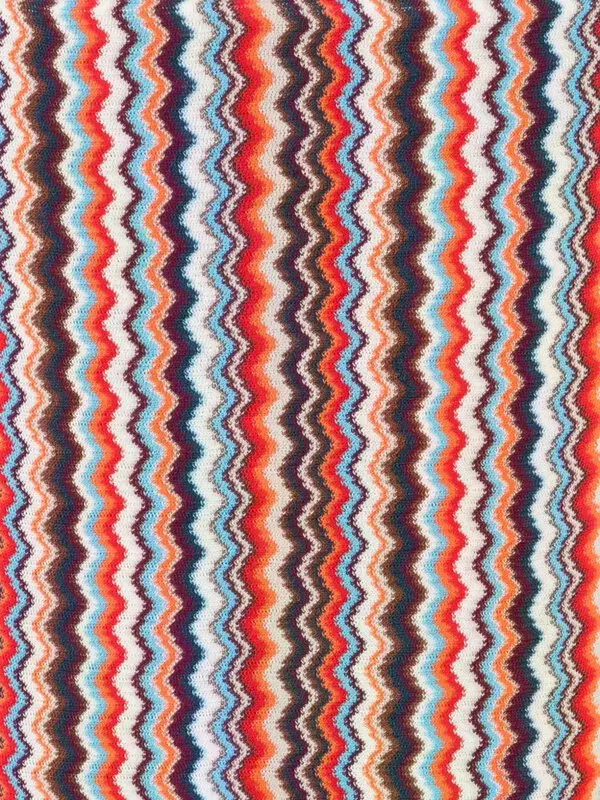 Missoni Zigzag-knit Fringed Scarf - Orange