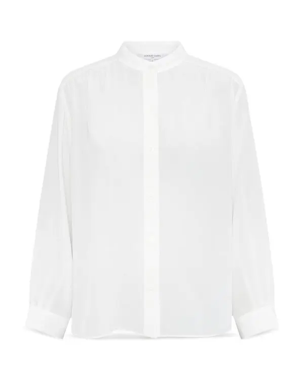 Gerard Darel Cyna Silk Button Down Shirt