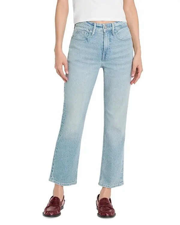 Good American Good Icon High Rise Straight Ankle Jeans - Indigo