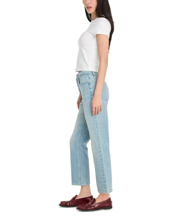 Good American Good Icon High Rise Straight Ankle Jeans - Indigo