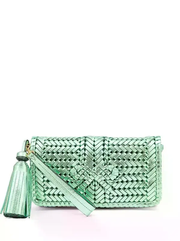 ANYA HINDMARCH Neeson Tassel Clutch - Green
