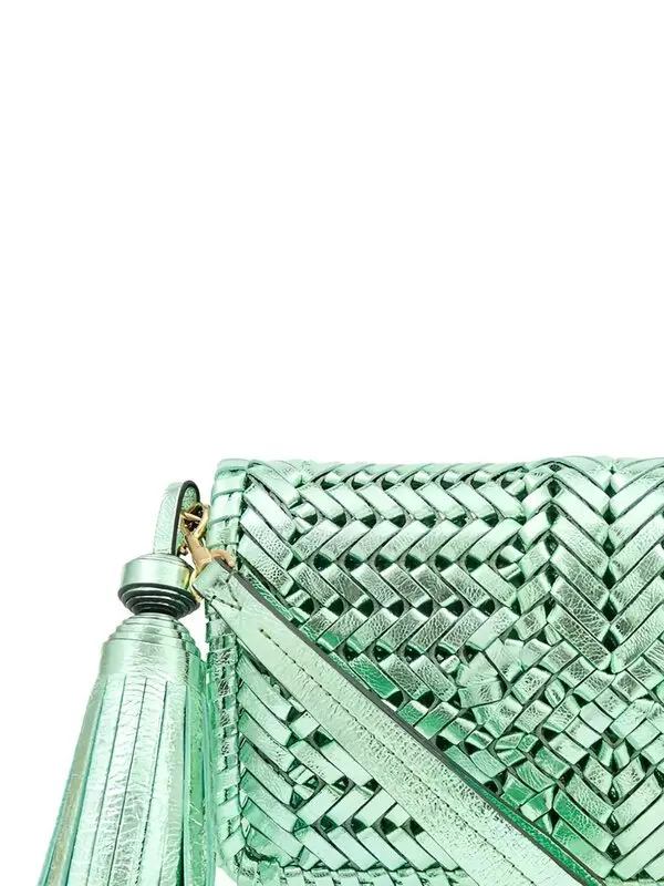 ANYA HINDMARCH Neeson Tassel Clutch - Green