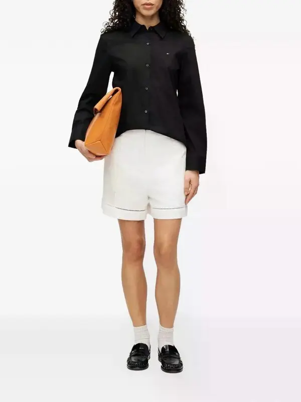 Karl Lagerfeld Embroidery-detail Shorts - White