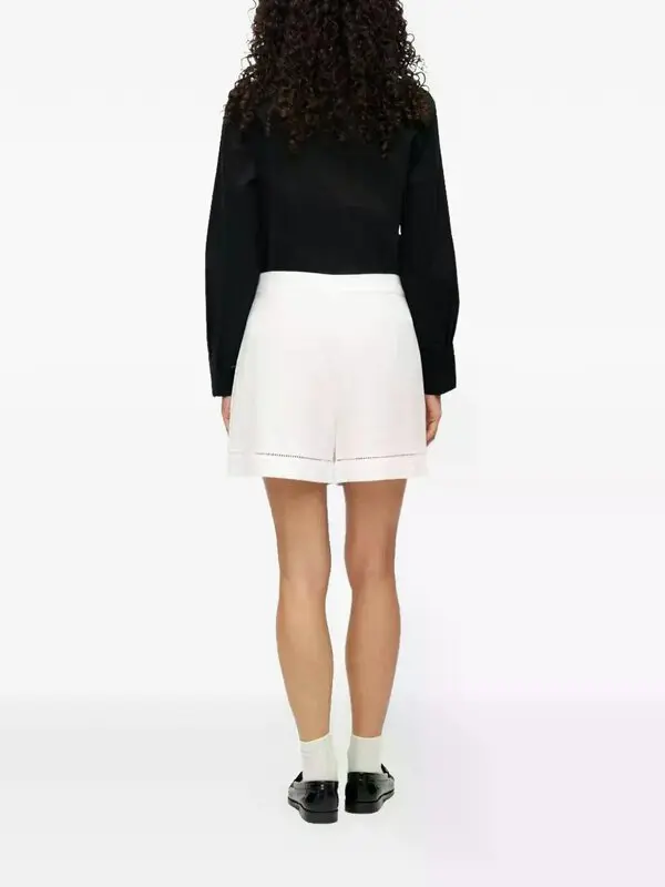 Karl Lagerfeld Embroidery-detail Shorts - White