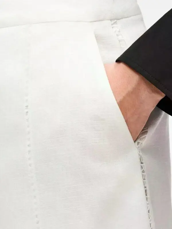 Karl Lagerfeld Embroidery-detail Shorts - White