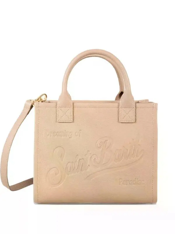 MC2 SAINT BARTH Medium Grained Leather Vanity Bag - Neutrals