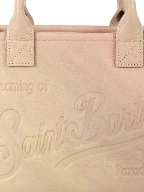 MC2 SAINT BARTH Medium Grained Leather Vanity Bag - Neutrals