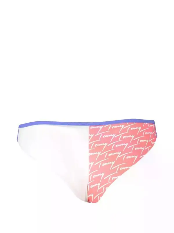 Tommy Hilfiger Logo-print Colour-block Bikini Bottom