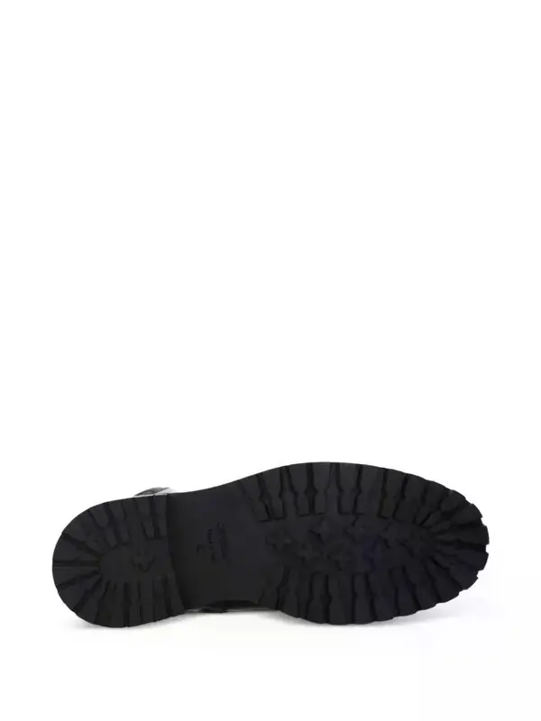 Off-White Lace-up Leather Boots