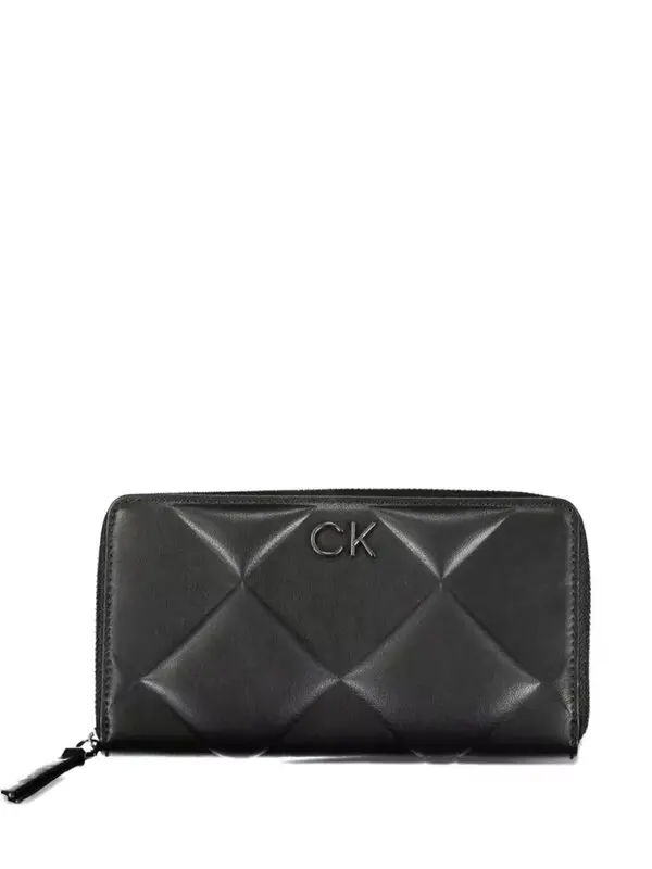 Calvin Klein Quilted Zip-around Wallet - Black