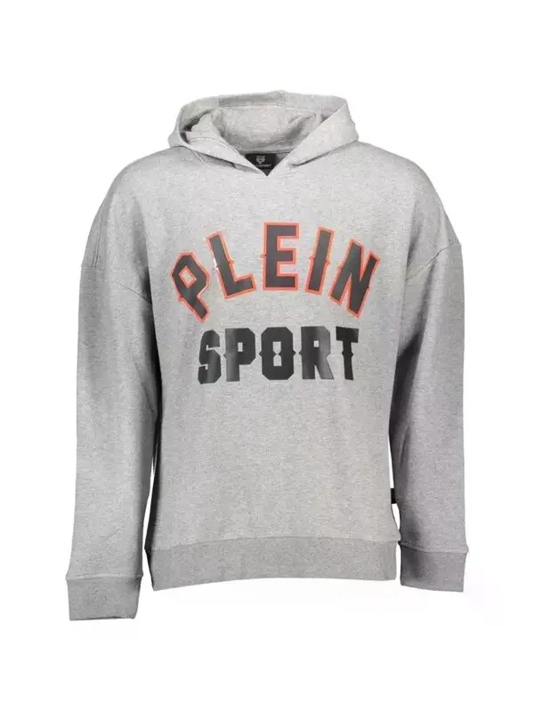 PLEIN SPORT Logo-print Hoodie - Grey