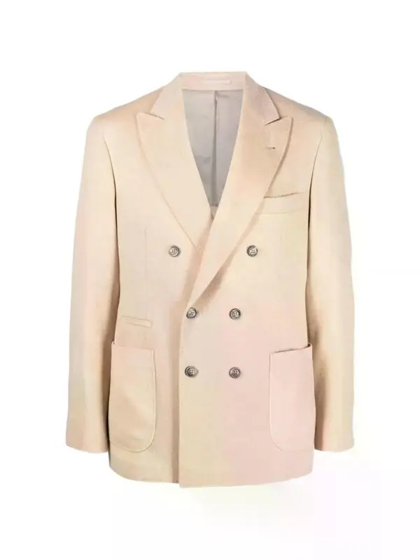 Brunello Cucinelli Double-breasted Peak-lapel Jacket - Neutrals